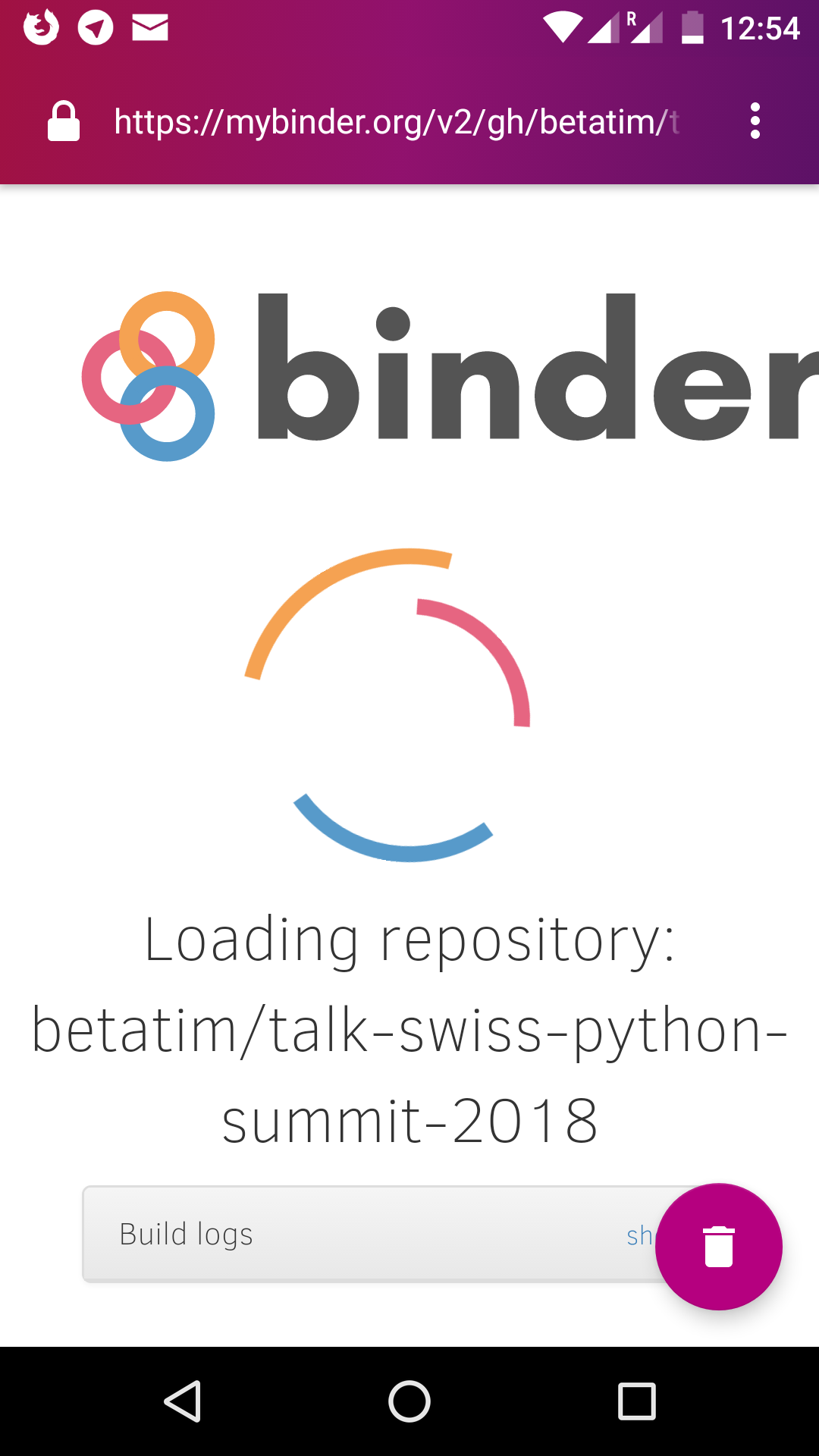 blank page on Firefox Klar · Issue #426 · jupyterhub/mybinder.org-deploy · GitHub