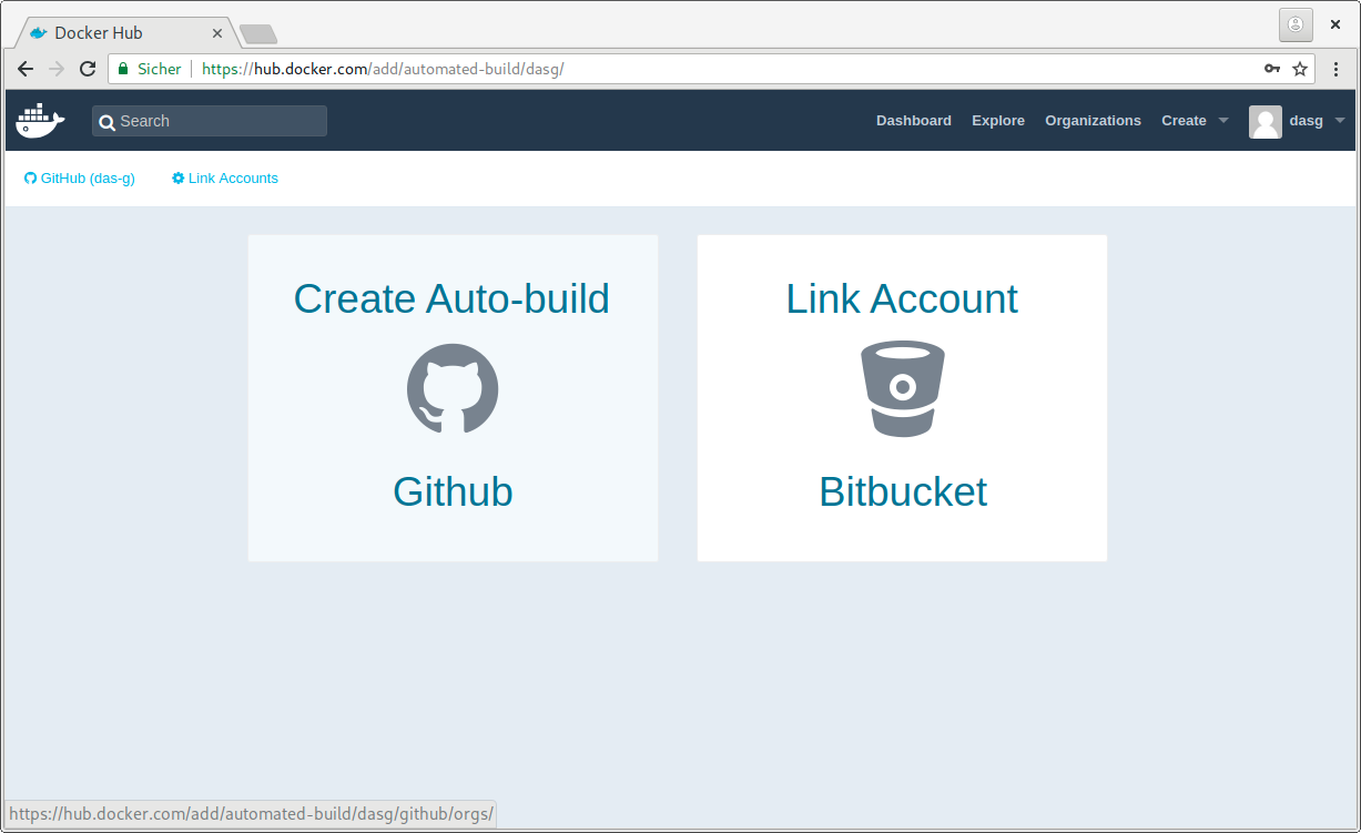 BAD REQUEST when trying to create automated build · Issue #1550 · docker/hub-feedback · GitHub