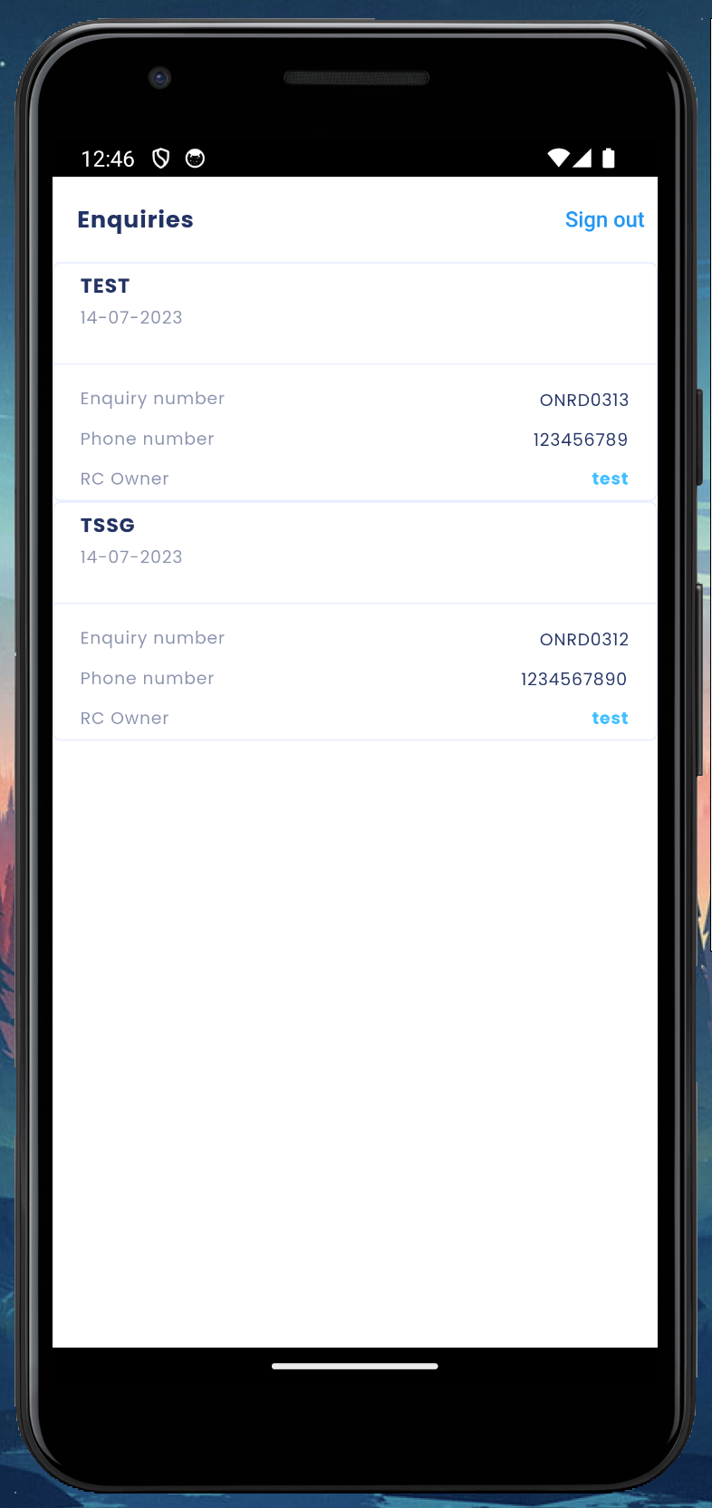 GitHub - AbikMathew/beegains_login: This project contains 2 screens: Login screen and an Enquiry ...