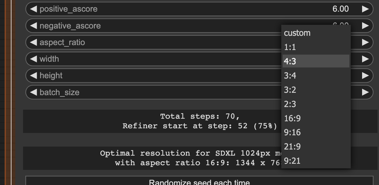 [FEATURE REQUEST] - Explicit pixels dimensions in aspect_ratio drop down for Parameter Generator ...