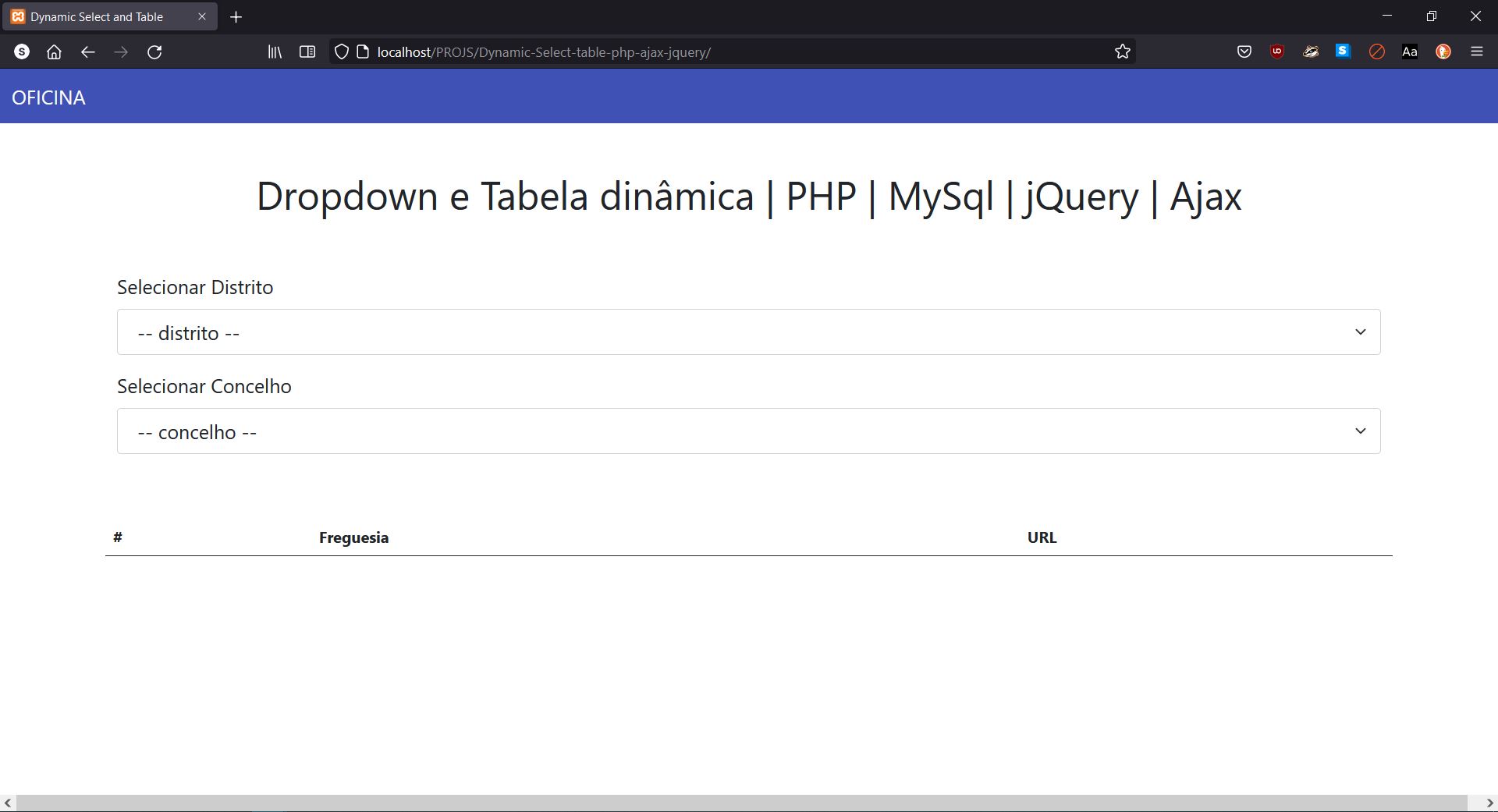 GitHub - SP-OFICINA/PHP-Dynamic-Select-table