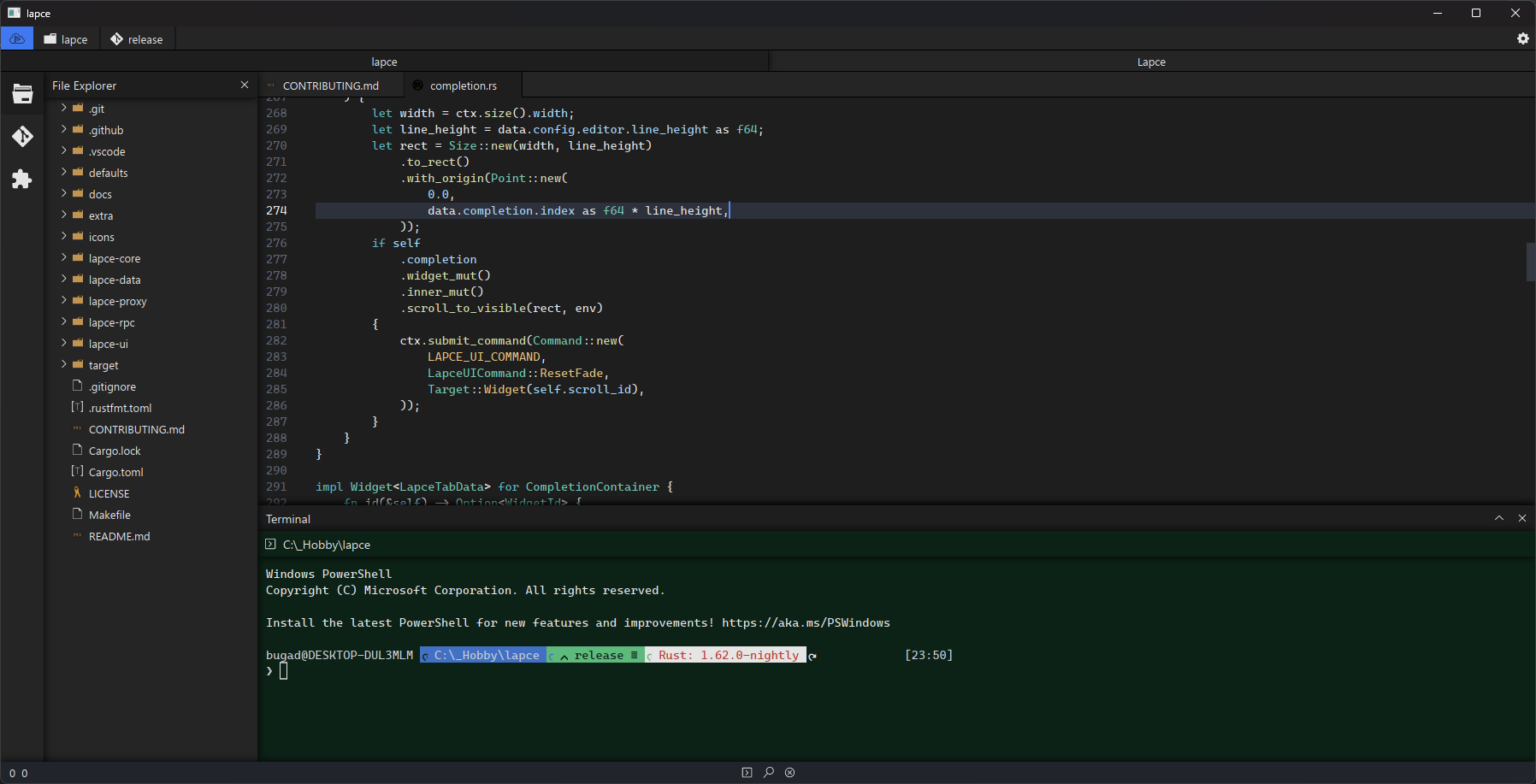 Window tab UX · Issue #445 · lapce/lapce · GitHub