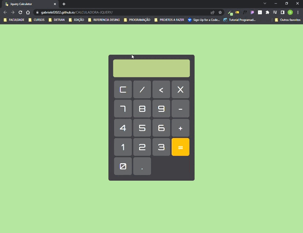 GitHub - GabrielSF2022/Calculate-jQuery: Meu primeiro projeto feito em Jquery.