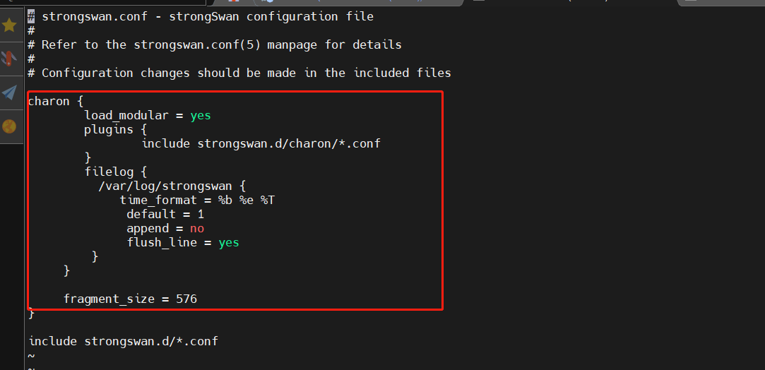 Cross-compiled strongswan can run normally, but there is a segment ...