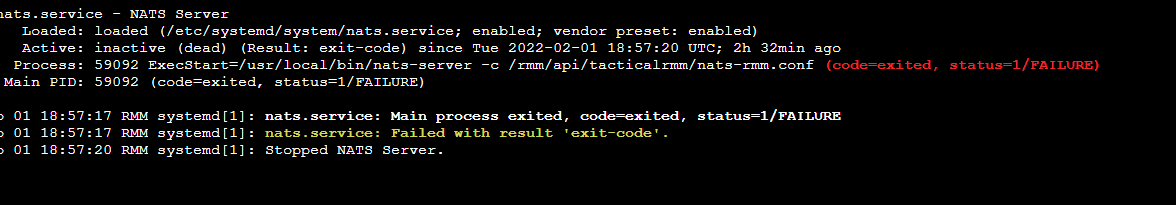 Agent error connectex · Issue #963 · amidaware/tacticalrmm · GitHub