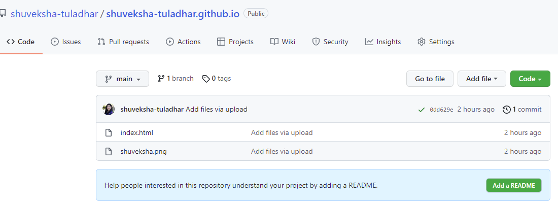 GitHub - shuveksha-tuladhar/steps-to-create-portfolio