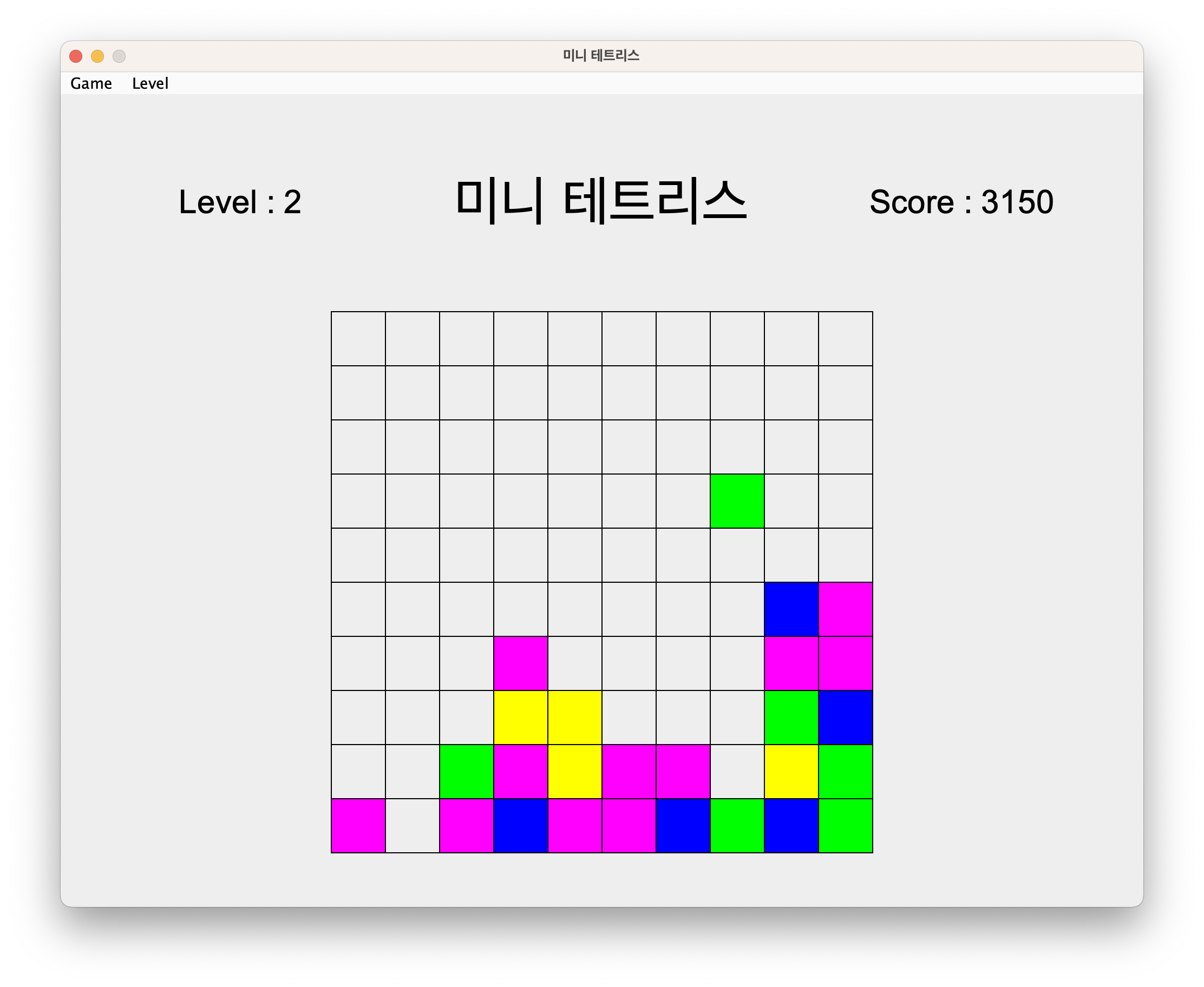 GitHub - gyeongminn/mini-tetris: Toy Project: Mini Tetris