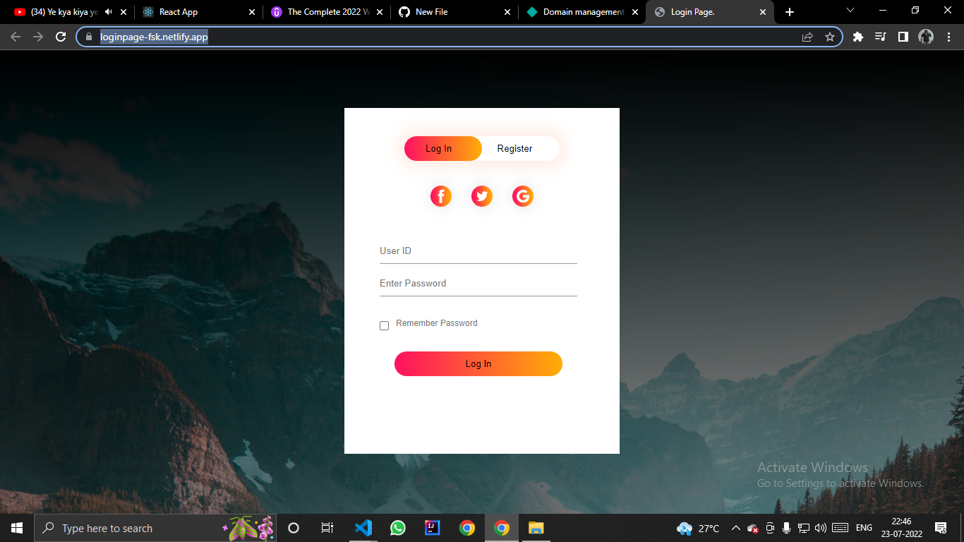GitHub - Fsk196/Login-Form: Login Form using html css and js