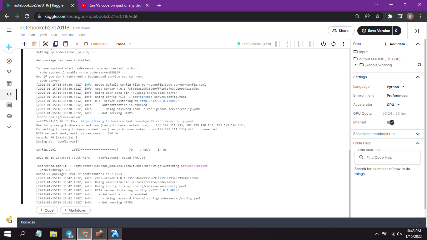 Not Giving A Tunnel Link Of Vscode · Issue 4756 · Codercode Server · Github 