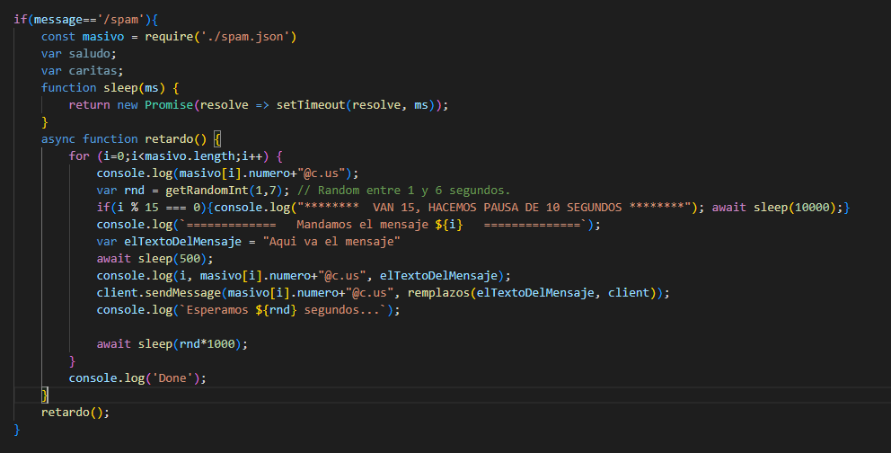 SendMessage() works, but no sent messages in the chat · Issue #1529 ...