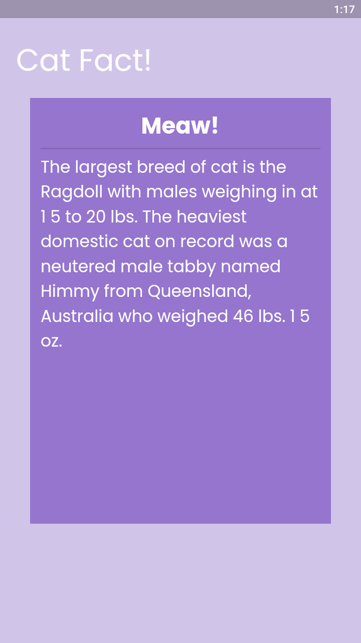 GitHub - abhinavvgusainn/Cat-Facts-App: This Flutter app provides users with random facts about ...
