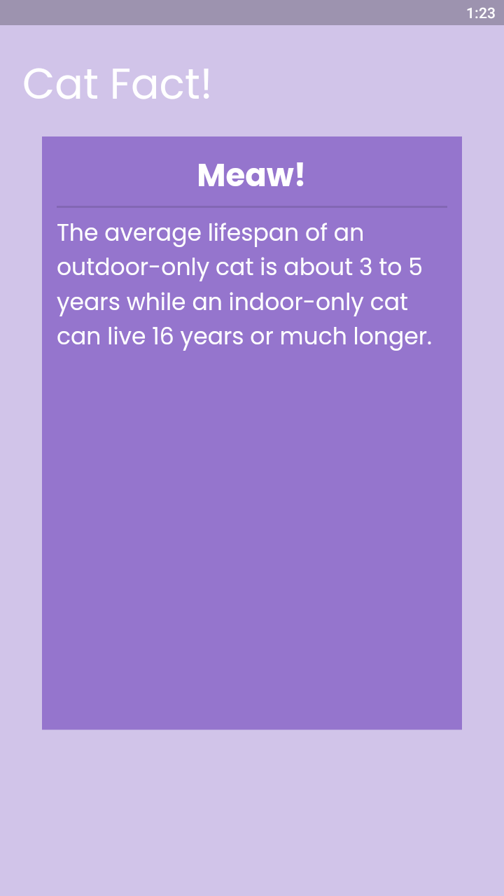 GitHub - abhinavvgusainn/Cat-Facts-App: This Flutter app provides users with random facts about ...