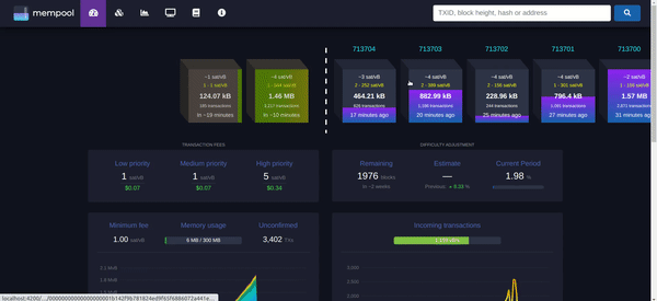 Have a way to scroll the blocks chain to the right. · Issue #907 · mempool/mempool · GitHub