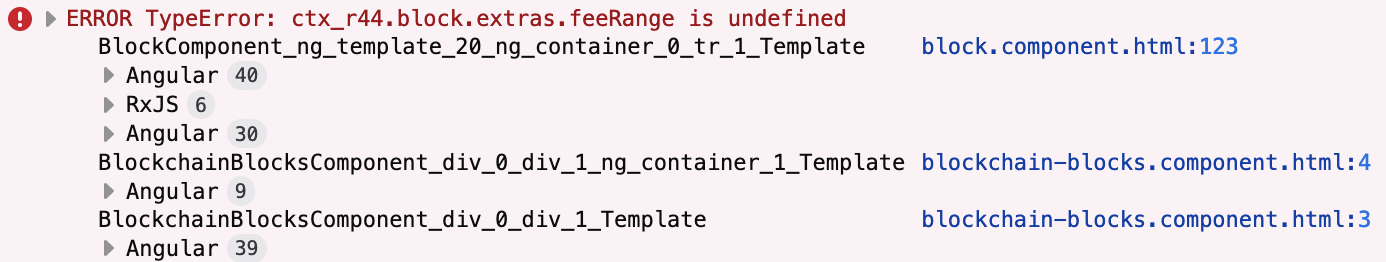 Javascript frontend error with infinite block scroll · Issue #3042 · mempool/mempool · GitHub