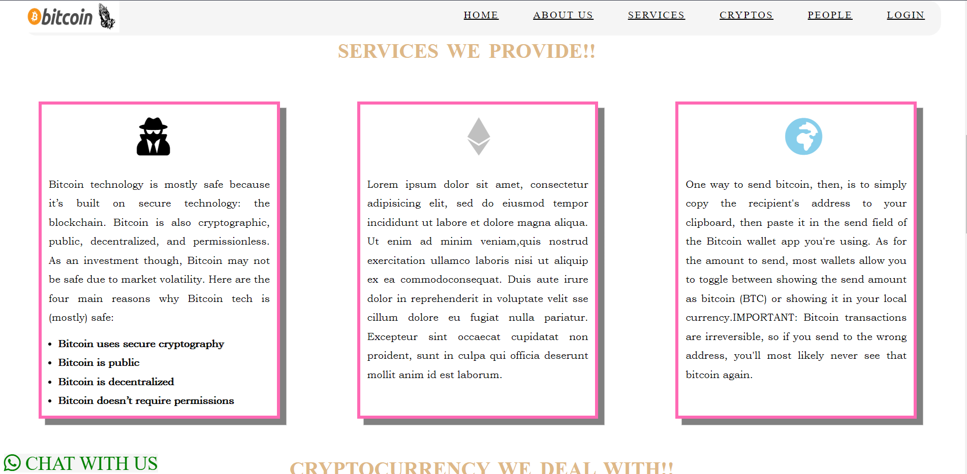 GitHub - rohanmittal1163/bitcoin: This is a simple frontend project to ...