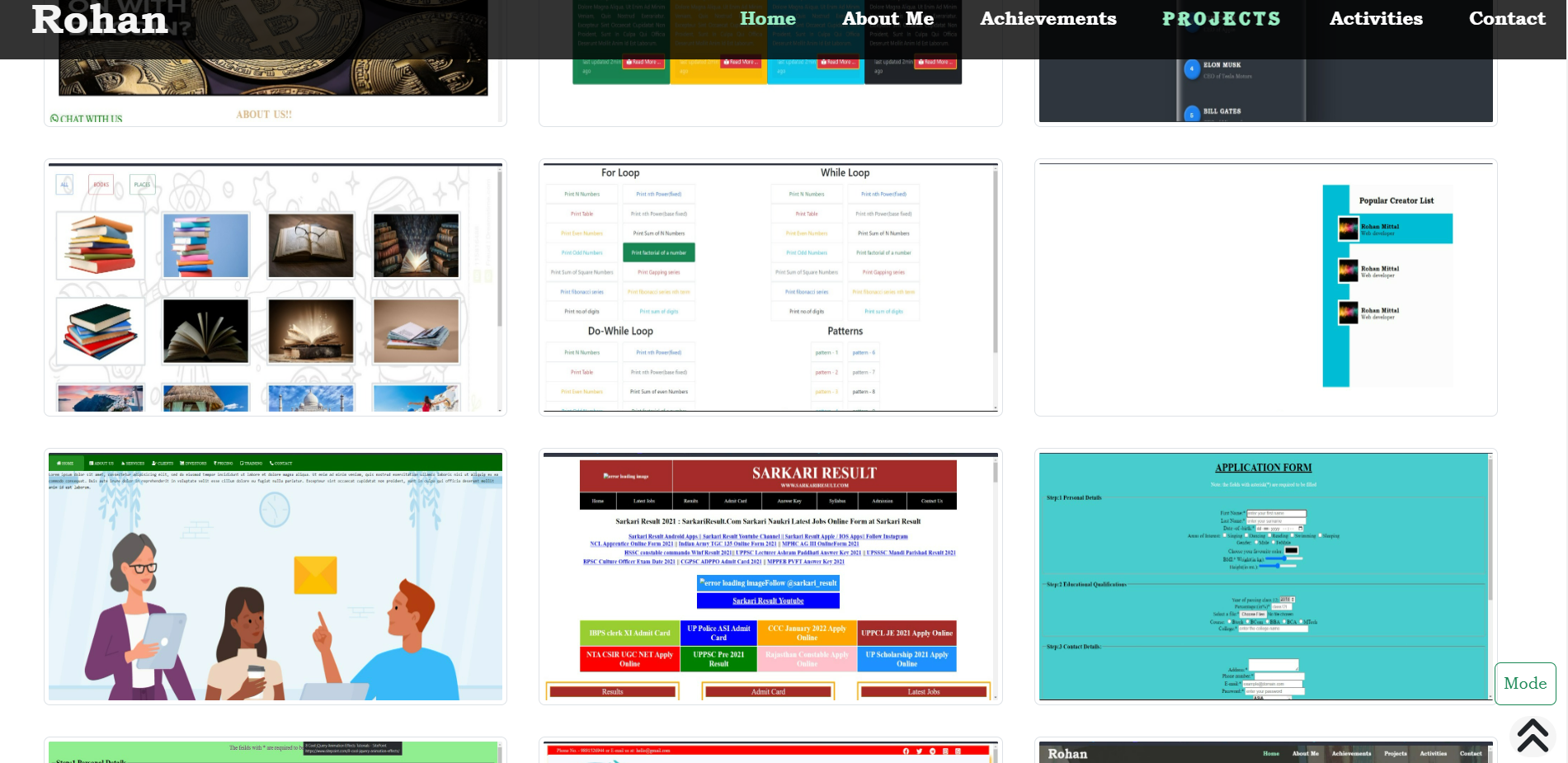 GitHub - rohanmittal1163/sample-portfolio: this repo contains a sample portfolio for an individual
