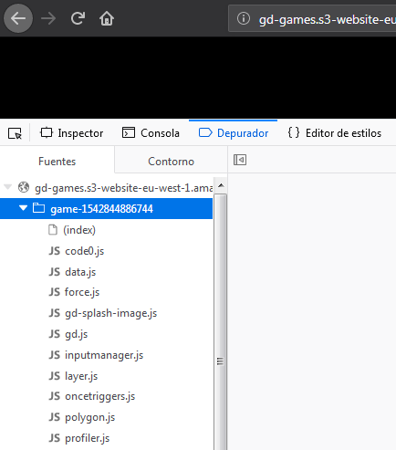 HTML5 games showing just black screen · Issue #460 · 4ian/GDevelop · GitHub