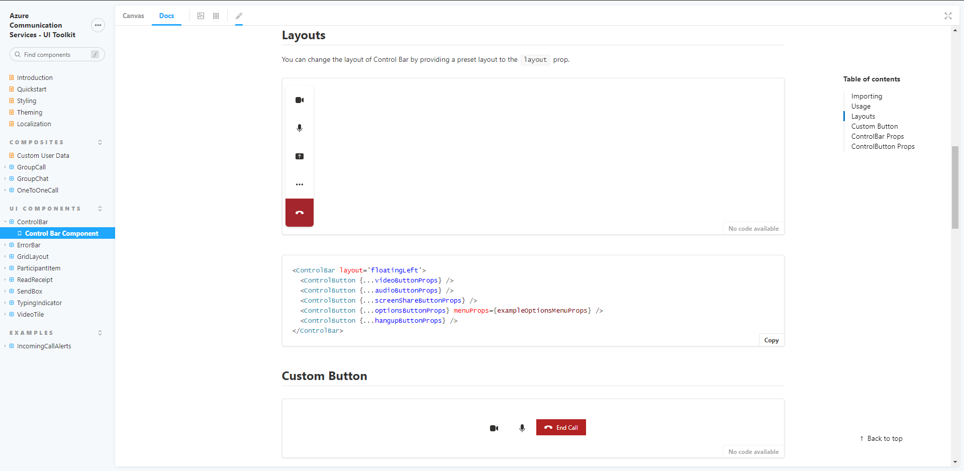 Task/2397386 storybook overhaul by anjulgarg · Pull Request #87 · Azure/communication-ui-library ...