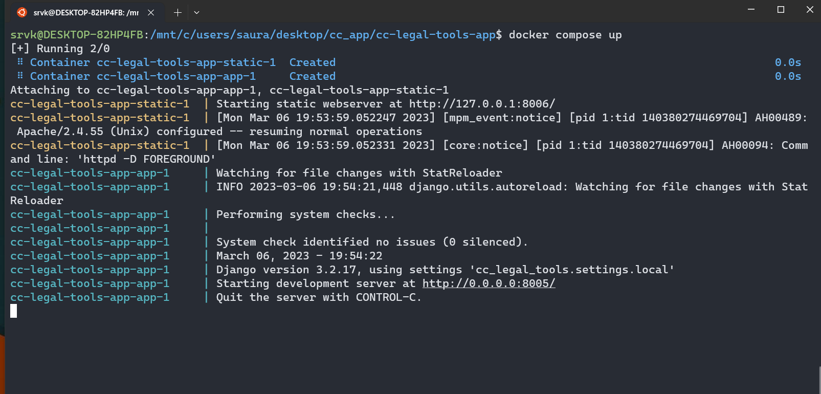docker redirecting to wrong development server. · Issue #341 ...