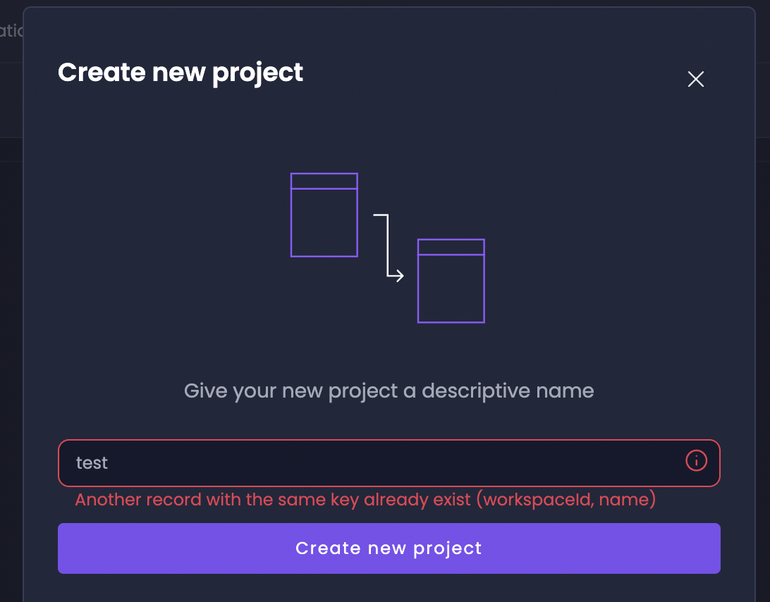🐛 Bug Report: Wrong design for error with project name · Issue #4560 · amplication/amplication ...