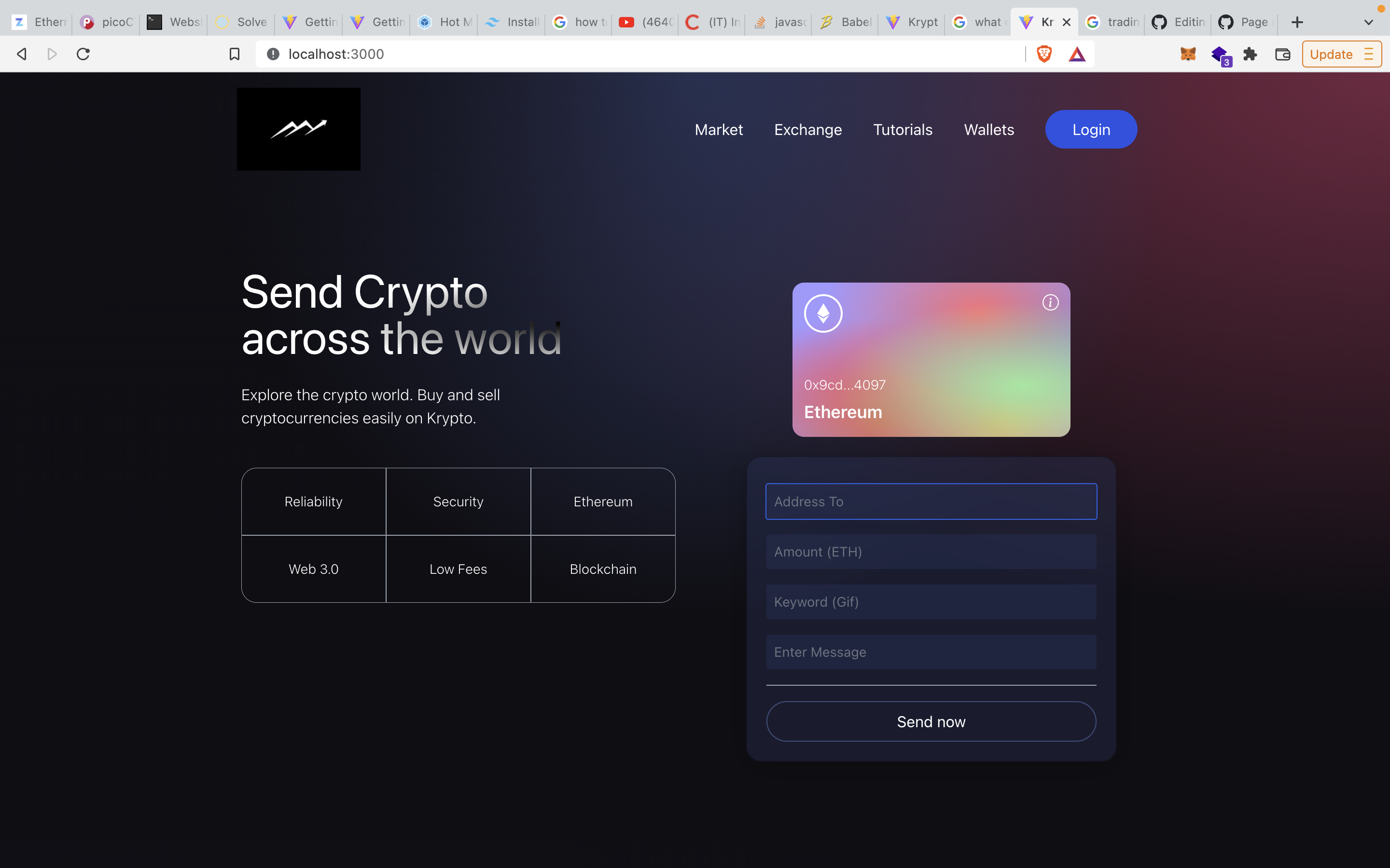 GitHub - 1010adigupta/Token_Sender_Dapp: Dapp to send and ETH-tokens to the required address
