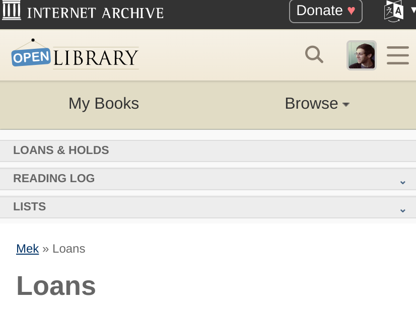 My Books page interim Mobile Navigation Fixes · Issue #6858 ...