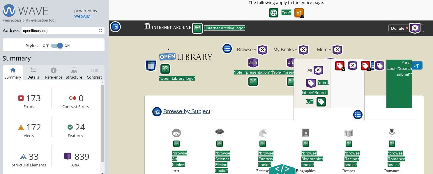 Help us improve our WAVE accessibility score · Issue #4082 ...