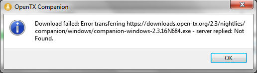 There is no companion-windows-2.3.16N684.exe at Windows folder download, please check · Issue ...