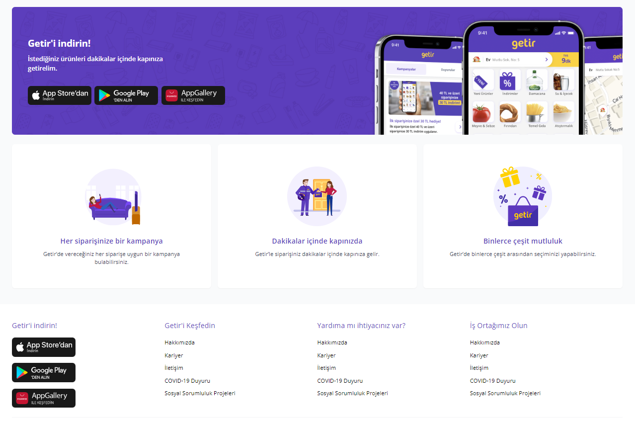 GitHub - Mertcan-polat/Clone-Getir-Website: Developed using React and Tailwind Css