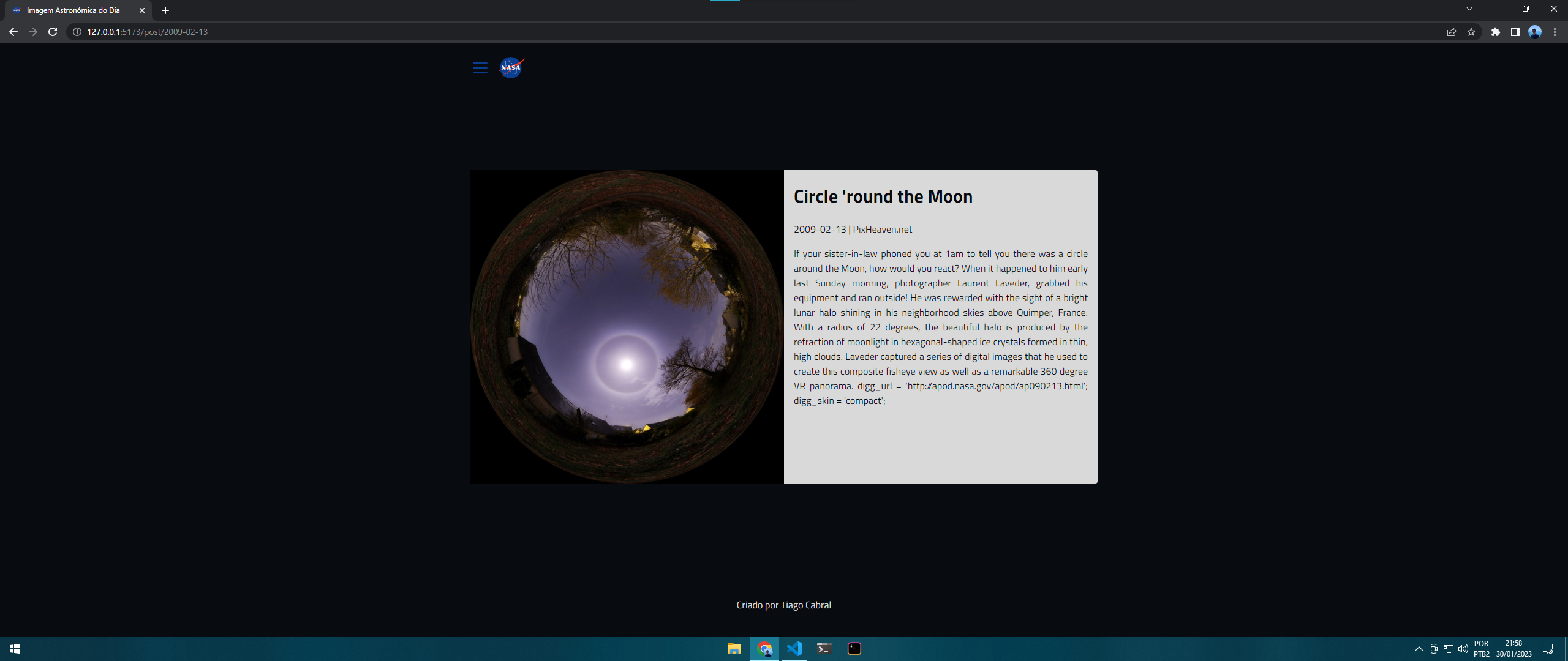 GitHub - 7iagoCabral/nasa-apod-Imagem-Astronomica-do-Dia