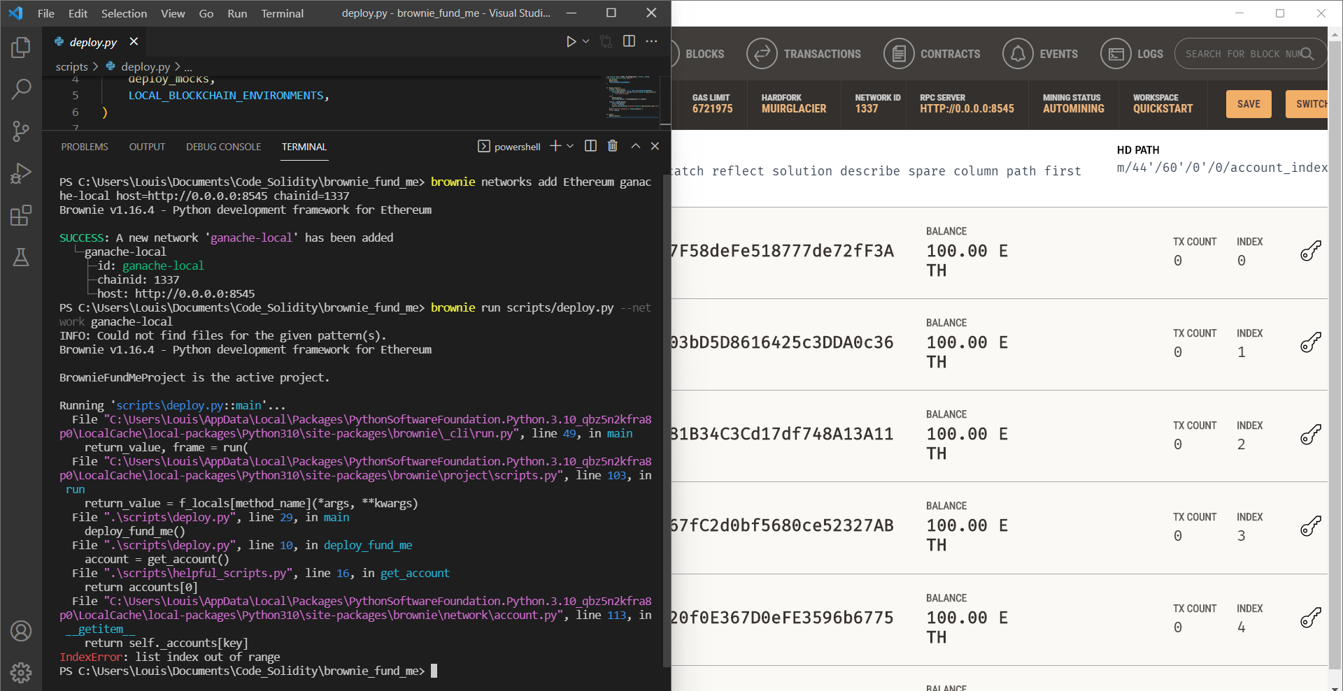 Adding a ganache-local on brownie · Issue #902 · smartcontractkit/full-blockchain-solidity ...