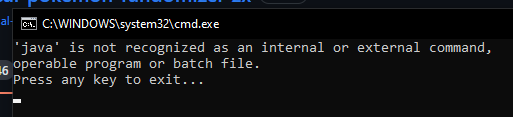 [Bug] ""Java" is not recognized as an internal or external command" · Issue #622 · Ajarmar ...