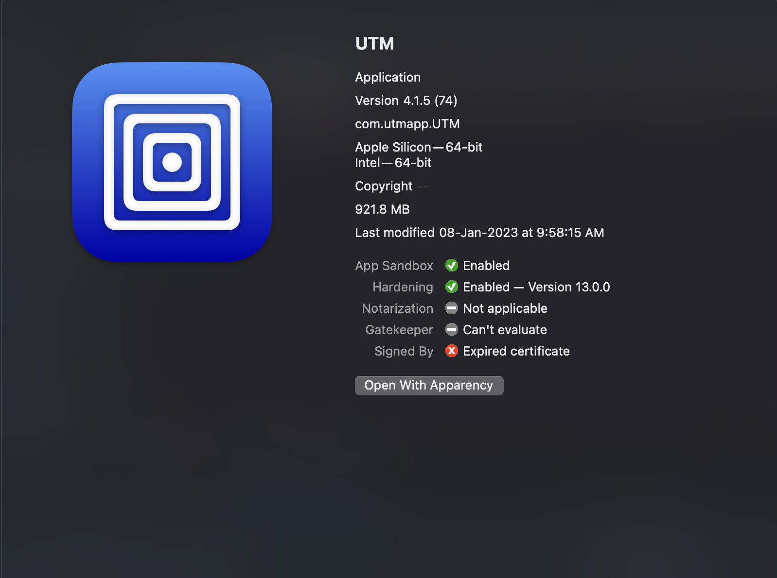 Signing certificate expired · Issue #5011 · utmapp/UTM · GitHub