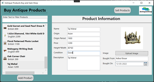 GitHub - mitaliyeware/Antique-Product-Shop