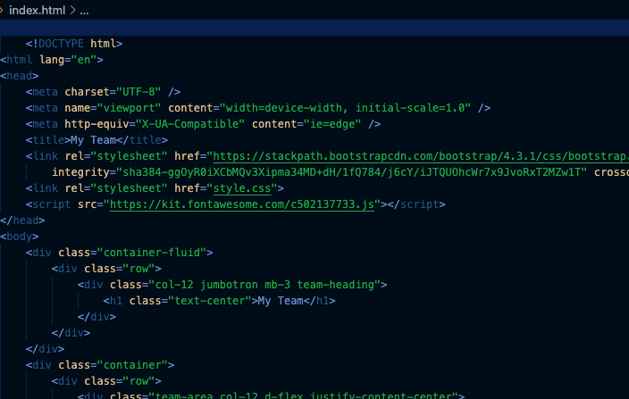 GitHub - ekkjohnson/Team-Profile-Generator