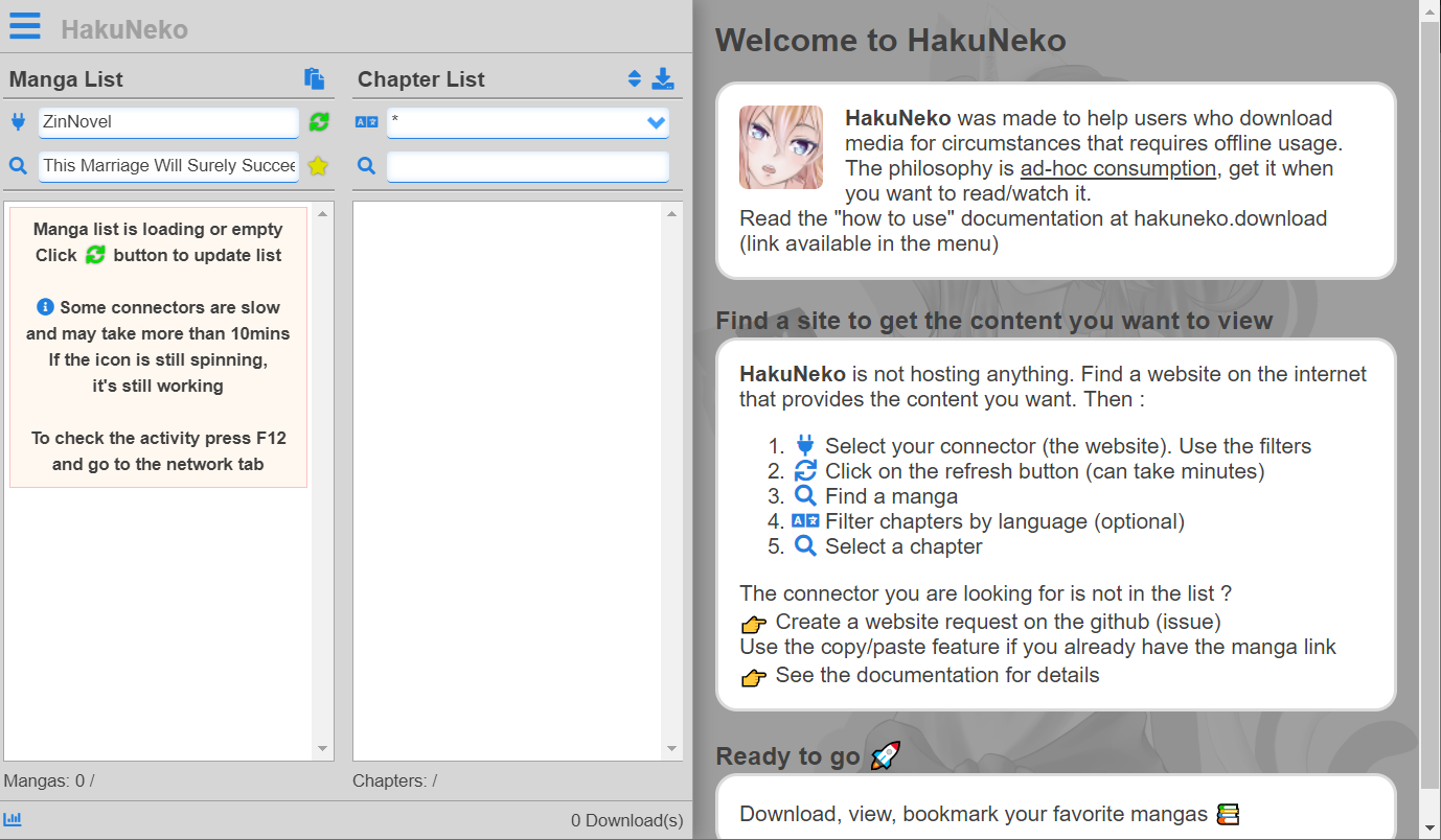 Zinnovel Connector Not Working · Issue 6024 · Manga Downloadhakuneko · Github
