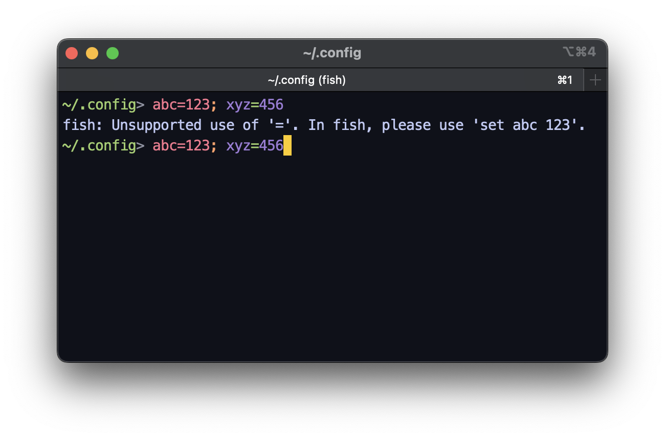 Error 123 (Unsupported use of '=') should set the command like other similar errors do · Issue ...
