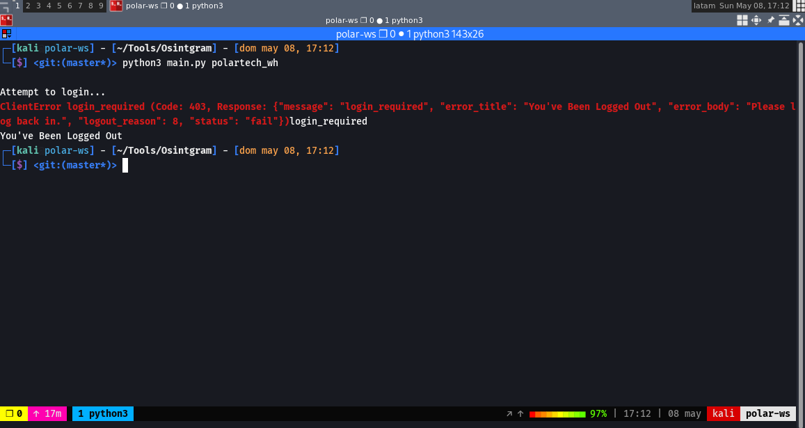 login_required · Issue #490 · Datalux/Osintgram · GitHub login_required · Issue #490 · Datalux/Osintgram · GitHub