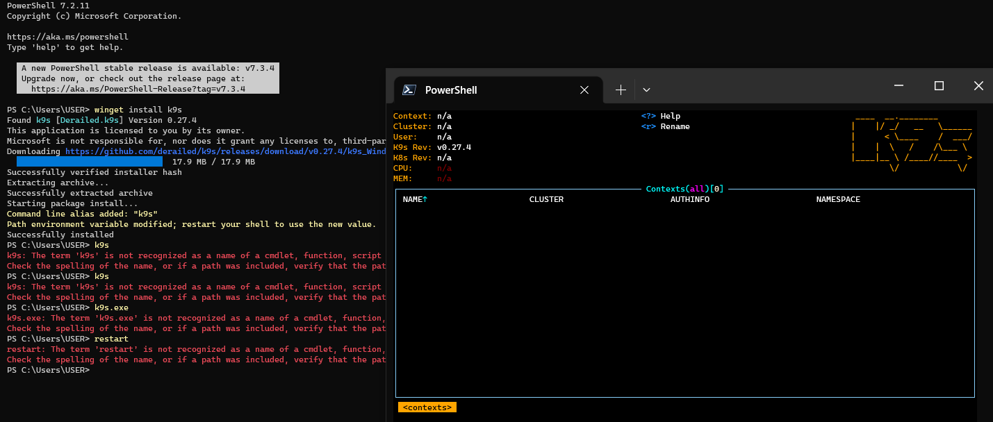 Support winget · Issue #1697 · derailed/k9s · GitHub