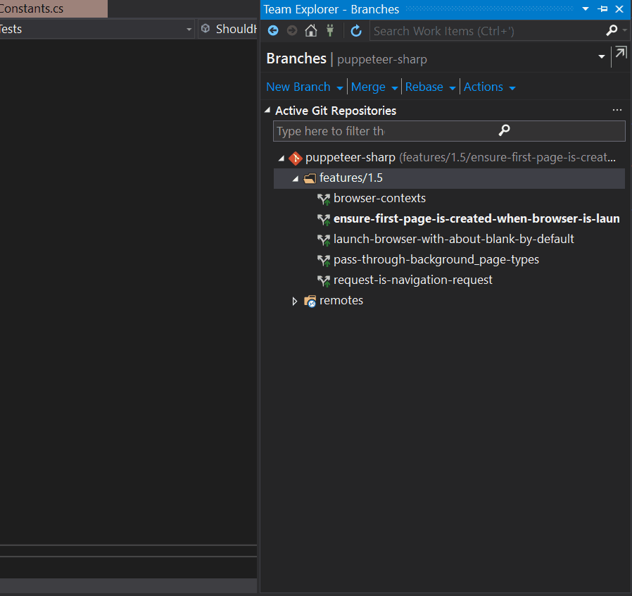 Git Support To Create Local Branch From Specific Remote Branch Issue