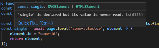 [BUG] $eval & $$eval return native DOM elements instead of ElementHandle · Issue #4094 ...