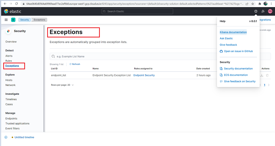[Security Solution] Exceptions or exception lists · Issue #121756 ...
