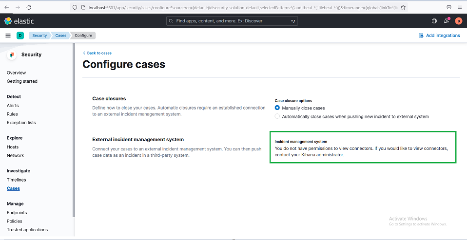 Security Solution No Warning On Edit External Connector If User Have None Action To Actions