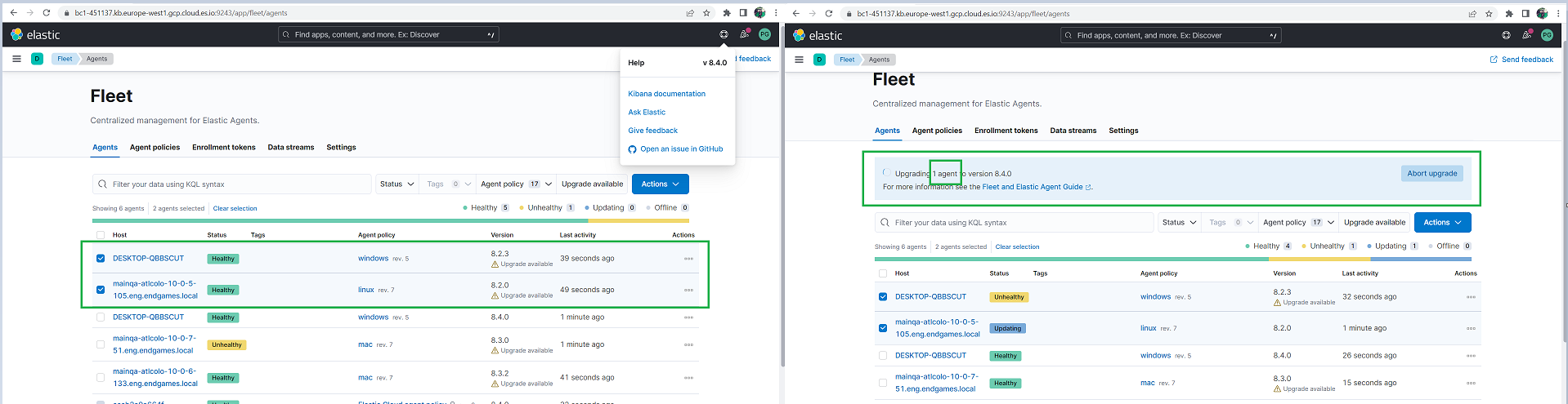 [Fleet]: On Agent upgrade modal ` 1 Agents` is shown for single agent ...