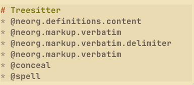 verbatim delimiter highlight is incorrect · Issue #842 · nvim-neorg/neorg · GitHub