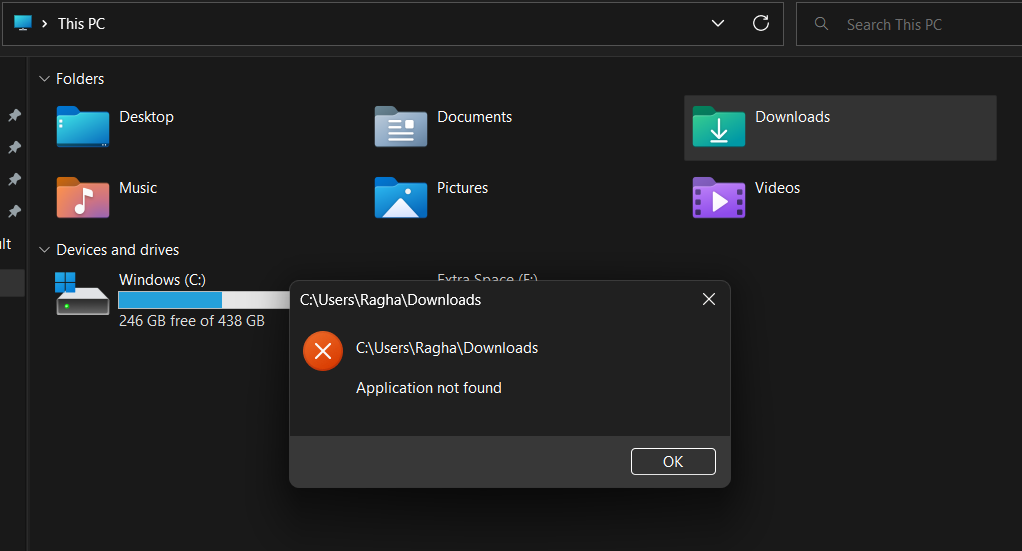 Explorer.EXE: Application not found · Issue #9024 · files-community ...