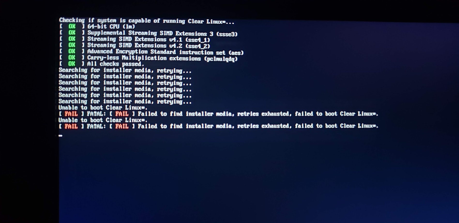 Failure to launch live-desktop · Issue #484 · clearlinux/clr-installer · GitHub