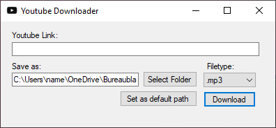 GitHub - Lucas-Vreugdenhil/Youtube-Downloader