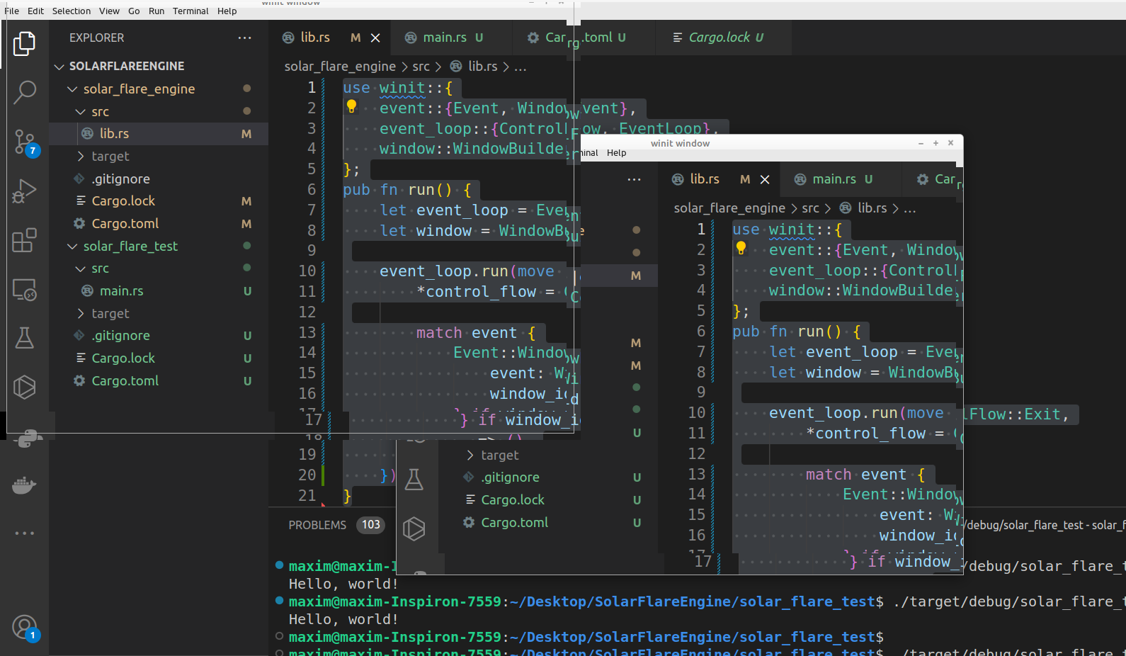 Window Visual Glitching On Linux Mint 2 3 Cinnamon · Issue 2762 · Rust Windowing Winit · Github