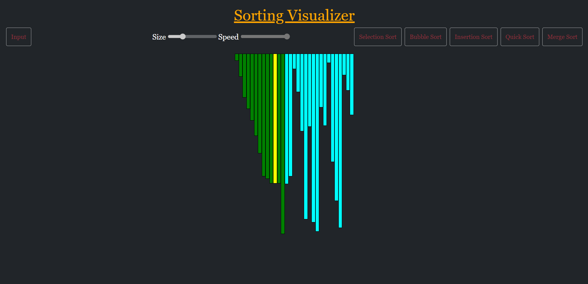 GitHub - pyndasaivamsi/sorting-visualizer